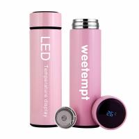 China Hot Water Insulated Thermos Steel Stainless Water Jug With Led Temperature Display for sale