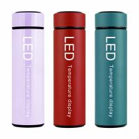 China Hot Water Insulated Thermos Steel Stainless Water Jug With Led Temperature Display for sale