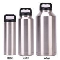 China 18oz 1000ml Insulated Hydro Stainless Steel Water Bottles With Handle for sale