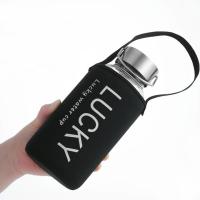 China Customized Logo sports Glass Drinking Bottles 32 Oz For Water Drinking for sale
