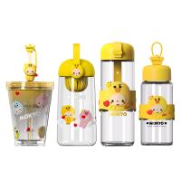 China Custom Cartoon Kids Water Fruit Infuser Glass Infusion Drink Bottle With Sleeve for sale