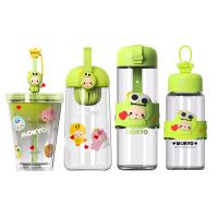 China Custom Cartoon Kids Water Fruit Infuser Glass Infusion Drink Bottle With Sleeve for sale