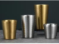 China Double Wall Stainless Steel Cups Mug For Beer Coffee Drinking 5oz 450ml for sale