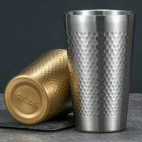 China Whisky Rum Vacuum Stainless Steel Beer Mug 10oz 300ml For Barbecue Party for sale