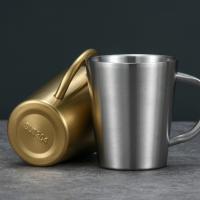 China 300ml BPA Free Stainless Steel Cup Insulated Metal Coffee Mug With Handle for sale