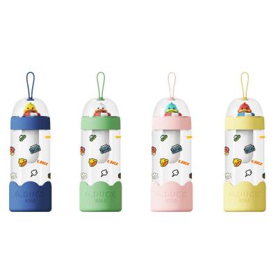 China Personalized 500ml Glass Drinking Bottles Juice Fruit Lockable Infuser Bottle for sale