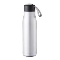 China Black Double Wall Stainless Steel Water Bottles With Spout Lid BPA Free for sale