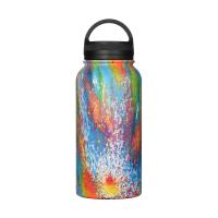 China 32oz Sports Insulated Stainless Steel Water Bottles With Straw for sale