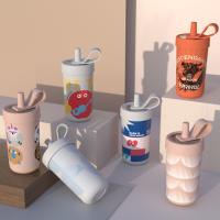 China 375ml Stainless Steel Double Wall Vacuum Insulated Tumblers With Straw for sale