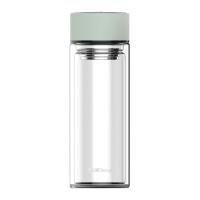 China IFUN Colorful Double Wall Tea Infuser Flask Tea Filter Glass Bottle 300ml for sale