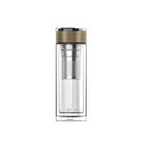 China BPA FREE Insulation Glass Tea Bottles With Stainless Steel Tea Strainer for sale