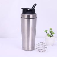 China 750ml Double Wall SS Insulation Protein Shaker Bottles Mixer for sale