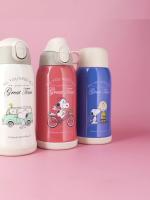 China 600ml Double Walled Kids Stainless Steel Water Bottle With Straw for sale