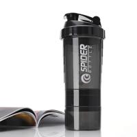 China 500ml Reusable Workout Mixer Cup Protein Gym Bottle Blender BPA FREE for sale