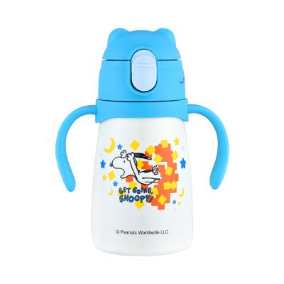 China OEM 12oz Insulated Kids Water Bottles Stainless Steel With Push Button Spout for sale