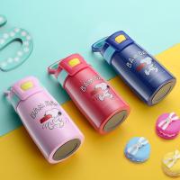 China School Girls Leak Proof Water Vacuum Insulated Bottle With Straw 350ml for sale