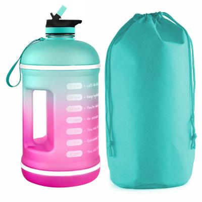 China BPA Free 64 oz Half Gallon Motivational Water Bottle Jug For Fitness Gym Outdoor for sale