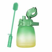 China 1300ml Cute Tritan Hard Plastic Big Belly Bottle For Kids Children Sports for sale