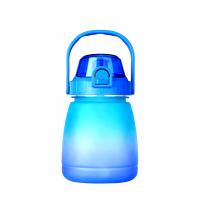 China 1300ml Cute Tritan Hard Plastic Big Belly Bottle For Kids Children Sports for sale