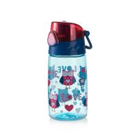 China Custom 450ml Outdoor Insulated Children Kids Water Bottles With Sipper Straw for sale