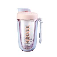 China Custom Protein Drink Shaker Bottle 600ml With Mixer Ball for sale