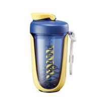 China Custom Protein Drink Shaker Bottle 600ml With Mixer Ball for sale
