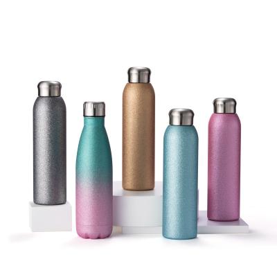 China 350ml 500ml 750ml Insulated Stainless Steel Water Bottles Keep Cold 24hrs Hot 12hrs for sale