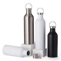 China Hiking Vacuum 20 Oz Insulated Water Bottle Stainless Steel Thermal Bottle With Handle for sale