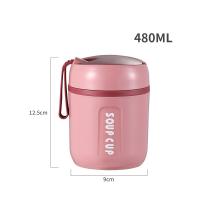 China Custom Biodegradable Insulated Food Jars Thermos 470ml Flask With Sleeve for sale