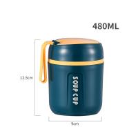 China Custom Biodegradable Insulated Food Jars Thermos 470ml Flask With Sleeve for sale