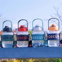 China Custom Printed High Borosilicate Cartoon Glass Drinking Bottles BPA FREE 380ml for sale