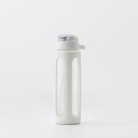 China Custom Glass Water Bottle 1 Litre Reusable Drink Bottle With Neoprene Sleeve for sale