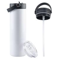 China Double Wall 20 Oz stainless steel tumbler with straw Vacuum Insulated for sale