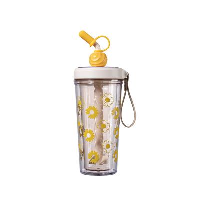 China 400ml Leakproof Drinking Water Bottle With Straw Bpa Free for sale