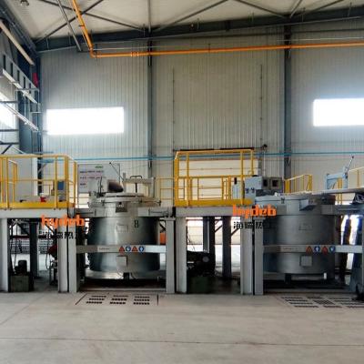 China 15T Rectangular Melting Furnace +10% 2 Rated Aluminium Liquid Pouring Amount for sale