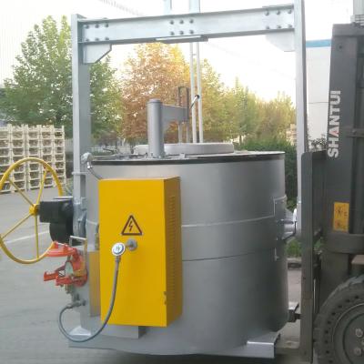 China Aluminum Melting Crucible Furnace Heat Temperature Alloy Casting Smelting Foundry Powered by AC220V/380V for sale