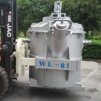 China Customized Temperature Range Molten Aluminium Transfer Ladles With Handle for sale