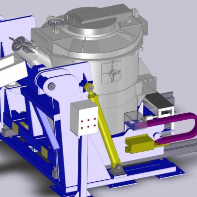 China Insulated Molten Aluminum Transfer Ladles For Die Casting Machine for sale