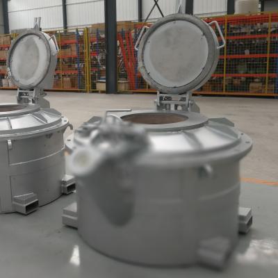China 500 - 3000kg Molten Aluminum Transfer Ladle For Aluminum Die Casting for sale