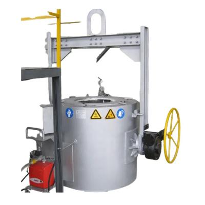 China Advanced Aluminum Melting Furnace With Customized Melting Time And PLC Control System for sale
