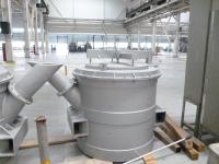 China Three Phase Four Wire Power Supply Aluminum Degassing Machine For Fine Refining Flux Particle Size ≤5mm for sale