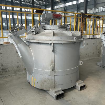 China 1000KG Capacity Molten Aluminum Transfer Ladles For Smooth And Fast Transfer for sale