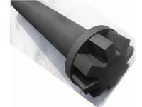 China Diameter 90mm Graphite Rotor Customized Shaft Length for Industrial for sale