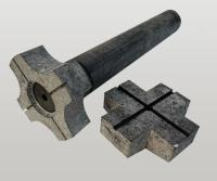 China Graphite Rotor Shaft for Rotary Flux Injector with High-Temperature Resistance Thermal Shock Resistance and Self-Lubrication for sale