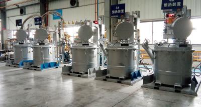 China Air Cylinder Lifting Power Ladle Preheater For Transfer Ladles Water Cooling System Design for sale