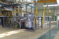 China Electricity 1200KG Scrap Melting Aluminum Crucible Furnace Automatic Ignition for sale