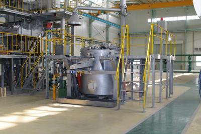 China Electricity 1200KG Scrap Melting Aluminum Crucible Furnace Automatic Ignition for sale