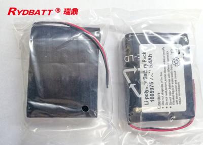 China 1005975 2S1P Li Polymer Battery Pack / 7.4V 5.4Ah PCM Lithium Ion Polymer Cell for sale
