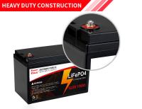China 32700 Cells Lifepo4 Battery Pack 12v 100ah MSDS 2000 Cycles for sale