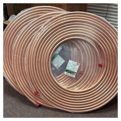 China Customized Air Conditioner Copper Tube Coil with Cutting Service Round Brass Pipe for sale